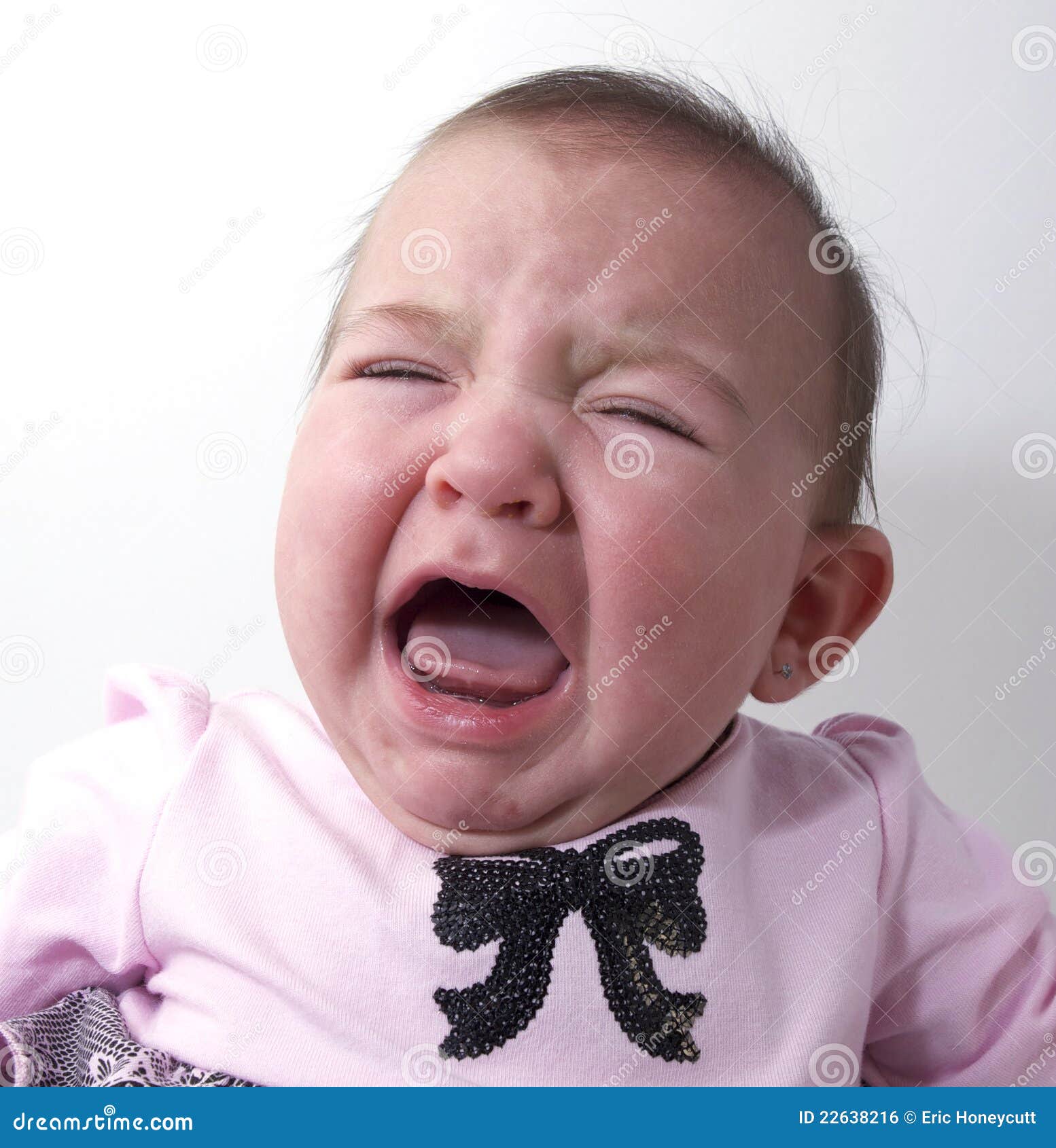 Unhappy baby girl stock photo. Image of distraught, grimacing - 22638216