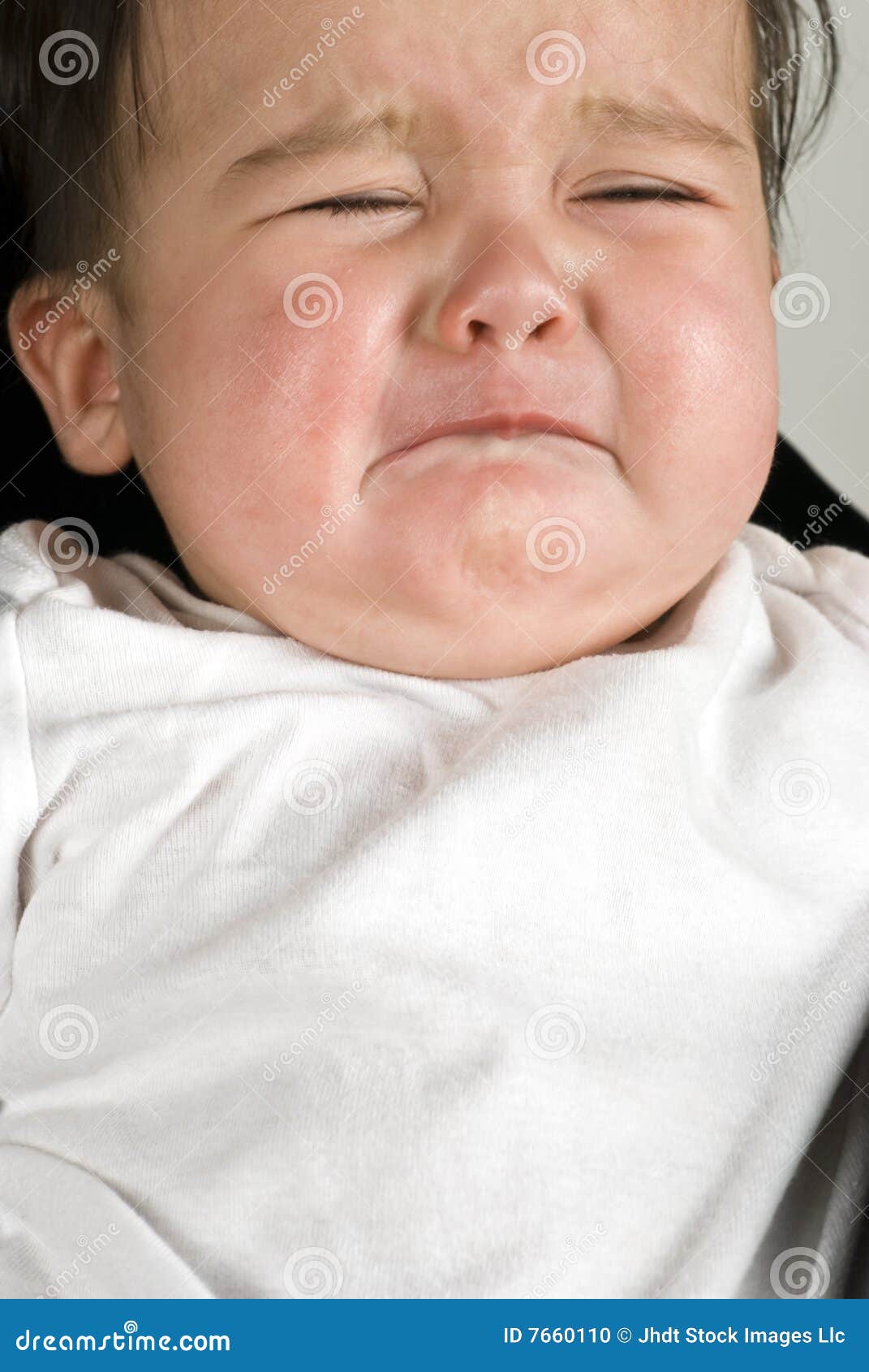 Unhappy Baby Girl stock photo. Image of frowning, pretty - 7660110