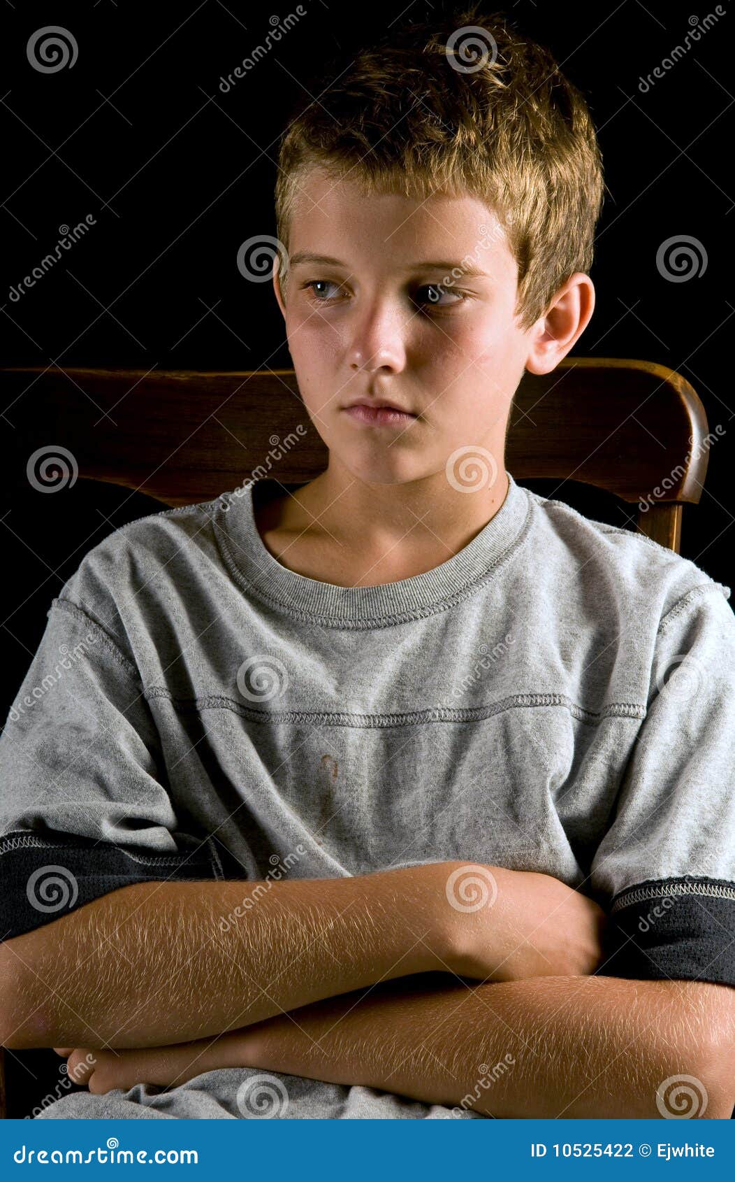 Unhappy child stock photo. Image of crossed, preteen - 10525422