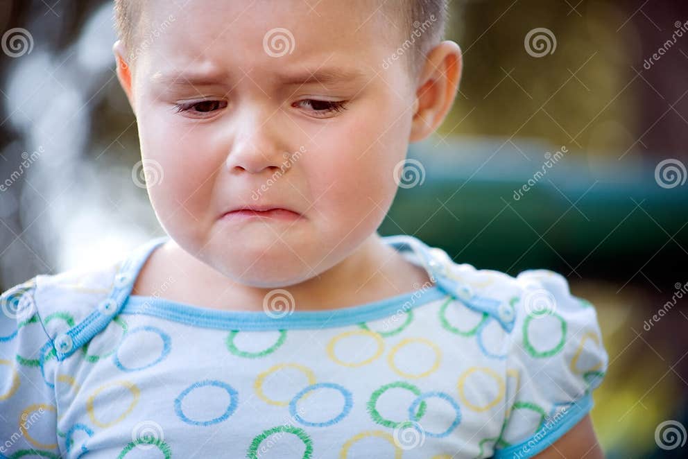 Unhappy child stock image. Image of toddler, expression - 12467039