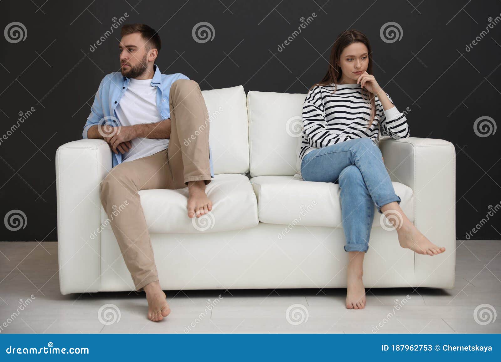 Unhappy Couple with Problems in Relationship Stock Image - Image of ...