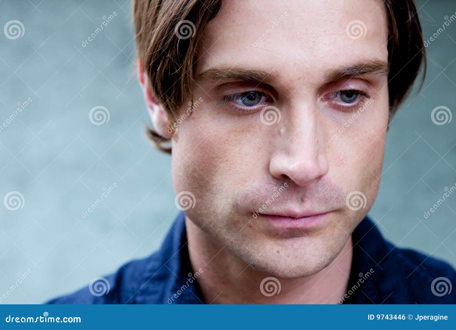 Unhappy Depressed Man stock photo. Image of emotions, emotion - 9743446
