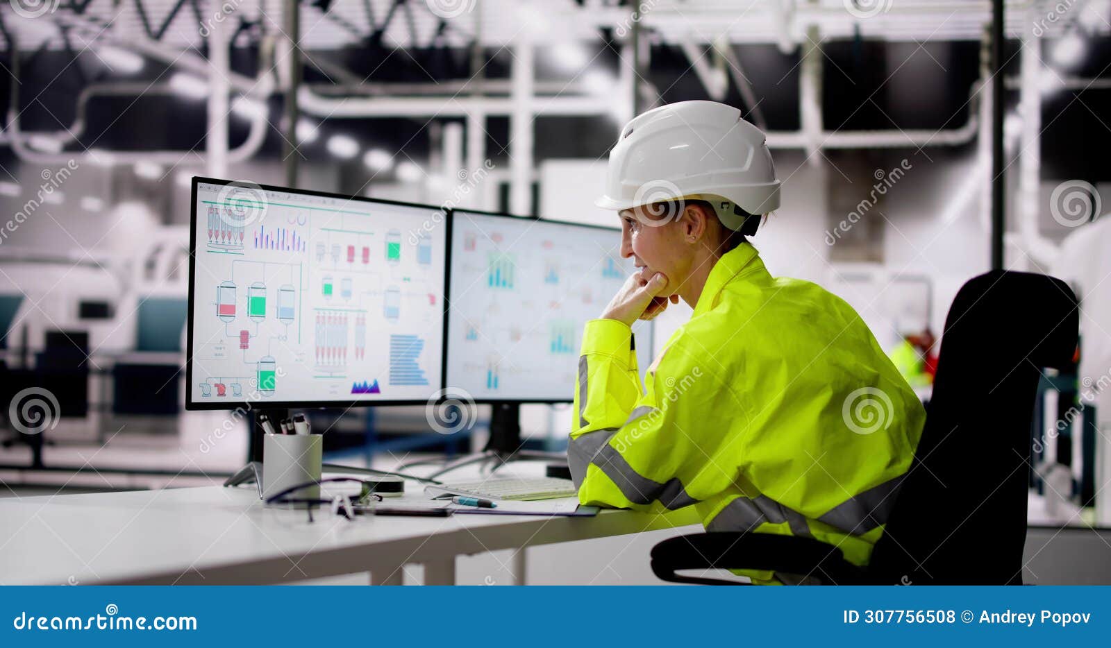 Unhappy Engineer Operator Using SCADA System Stock Photo - Image of ...