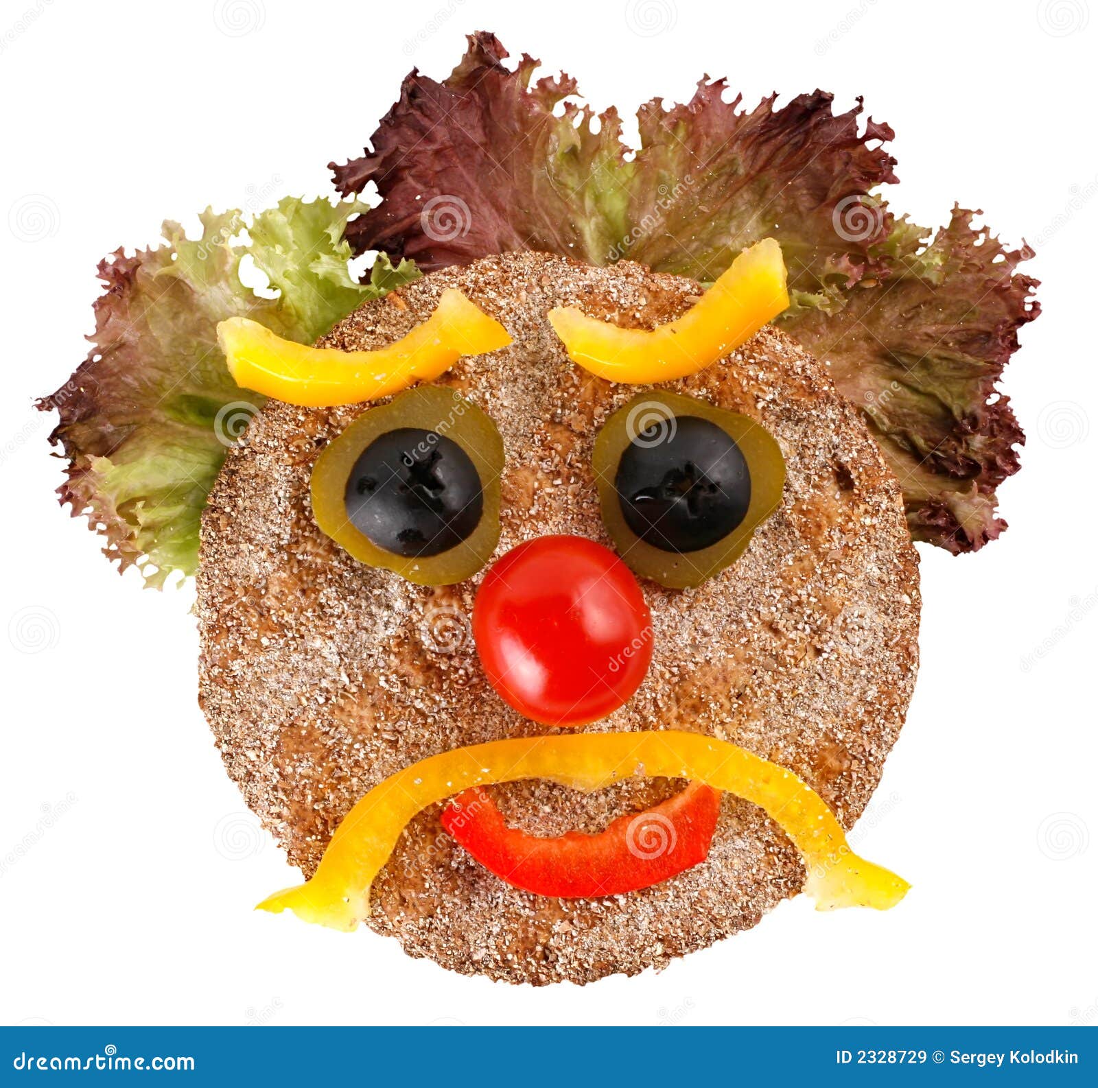 Unhappy Face Made of Vegetable Stock Image - Image of nose, tomato: 2328729