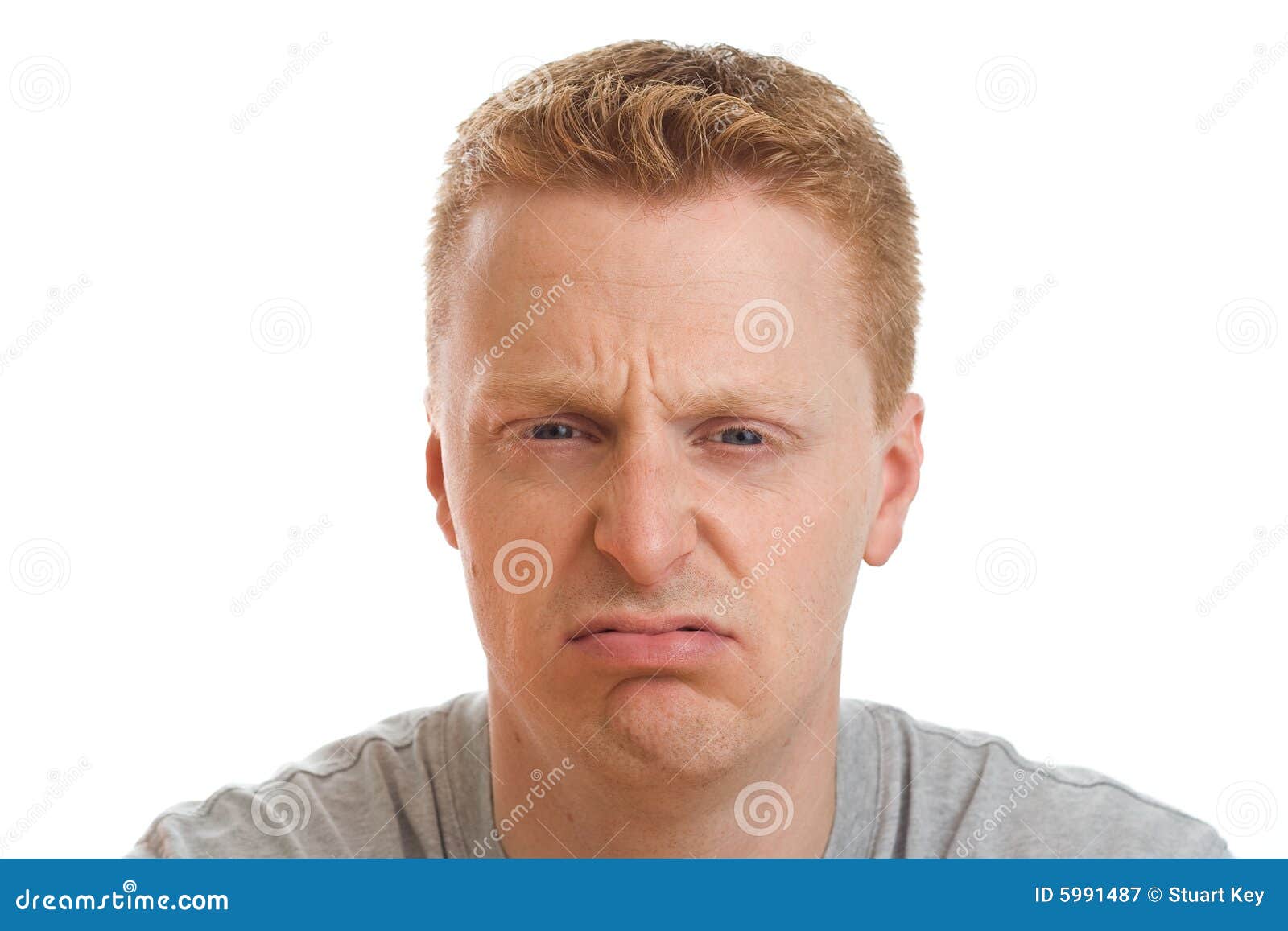 Unhappy Man Portrait Royalty Free Stock Photography - Image: 5991487