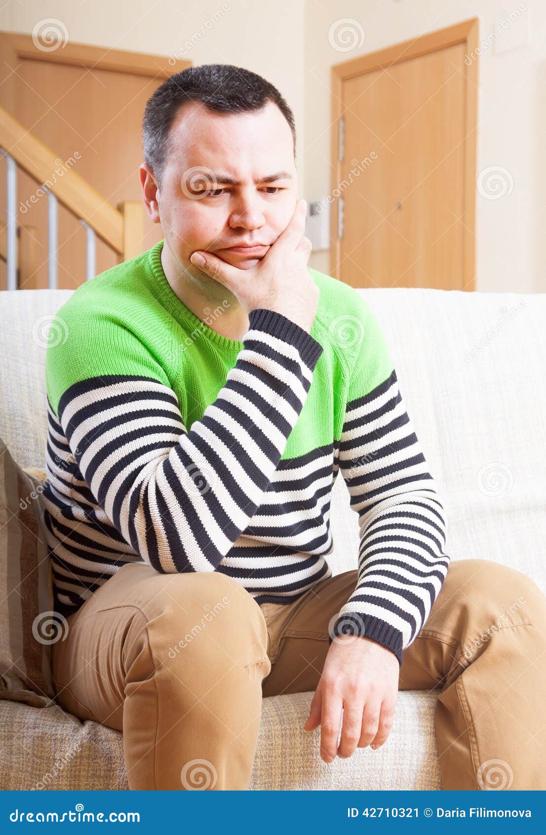 Unhappy man stock image. Image of stress, lonely, problem - 42710321