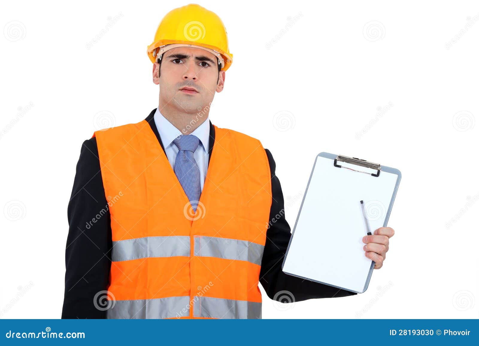 Unhappy manager stock photo. Image of inspector, design - 28193030