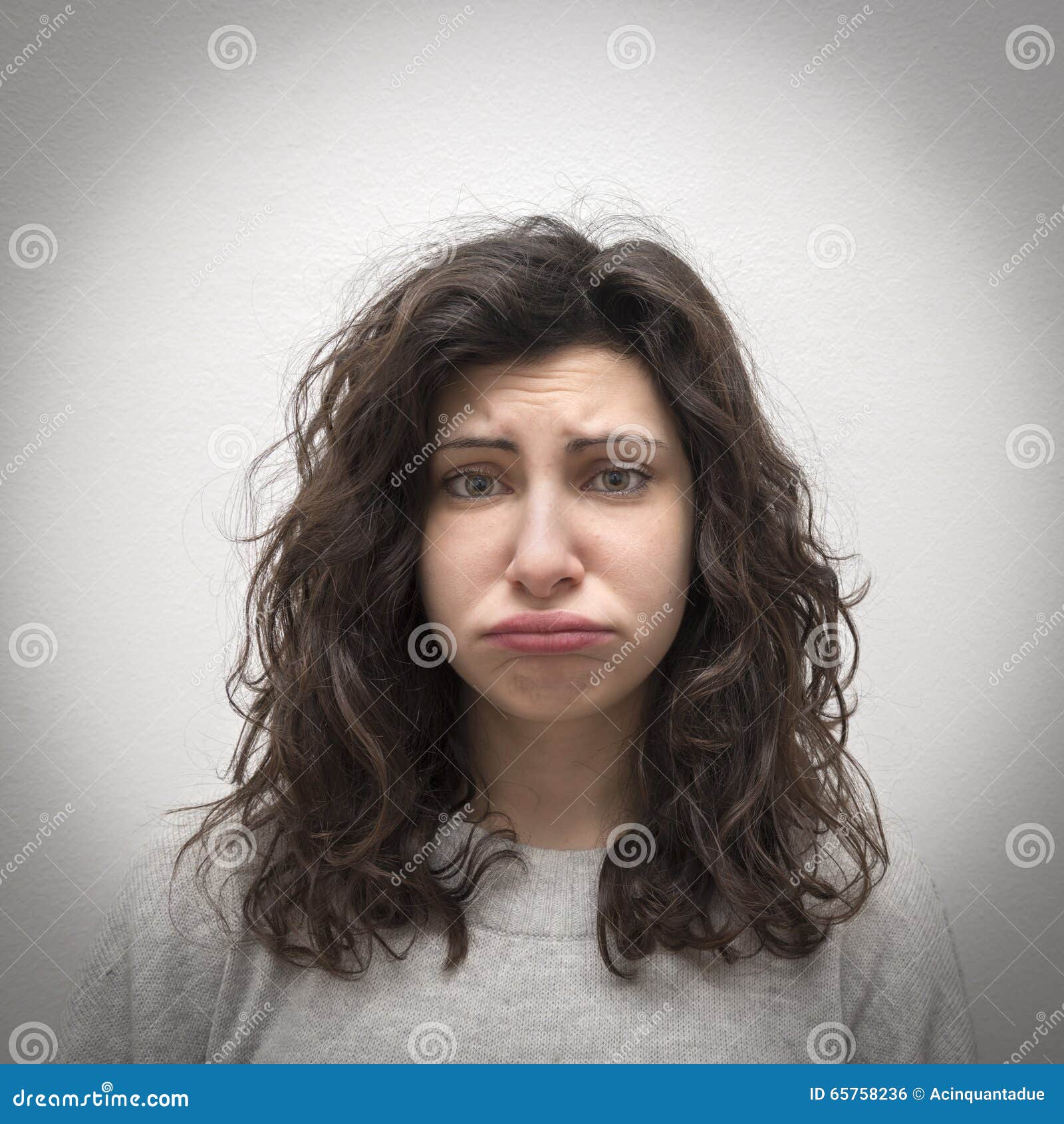 Unhappy perplexed girl stock photo. Image of perplexed - 65758236