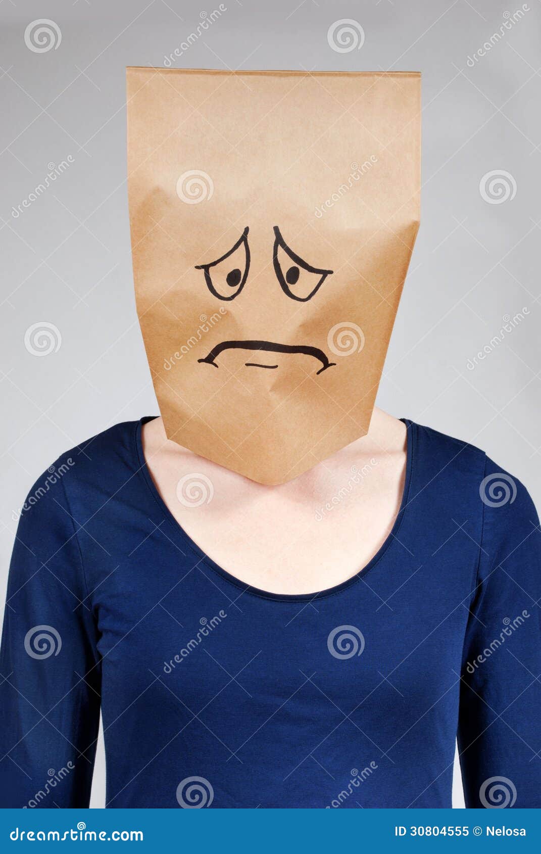 Unhappy person stock image. Image of sadness, copyspace - 30804555