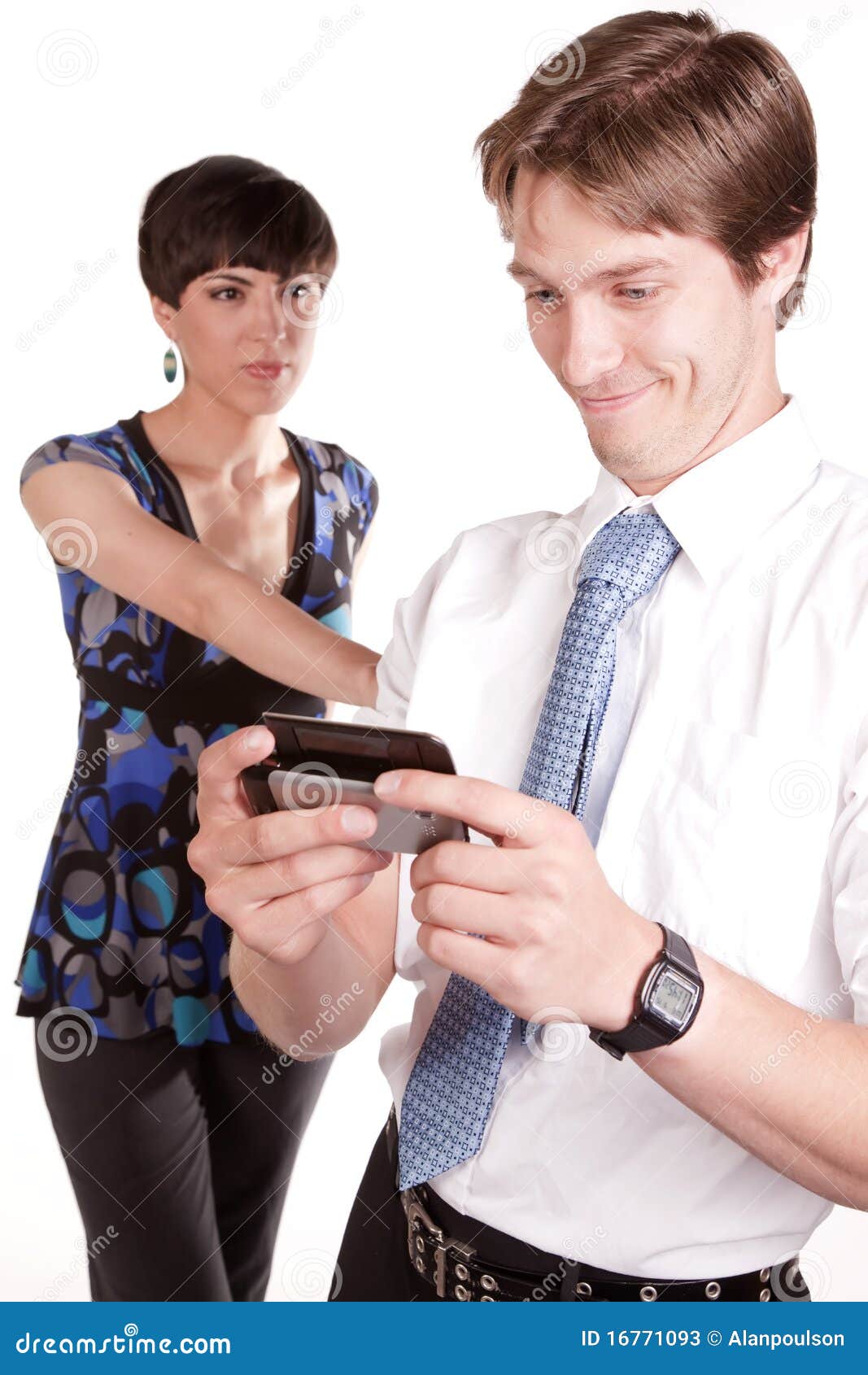 Unhappy phone text stock image. Image of cellphone, isolated - 16771093