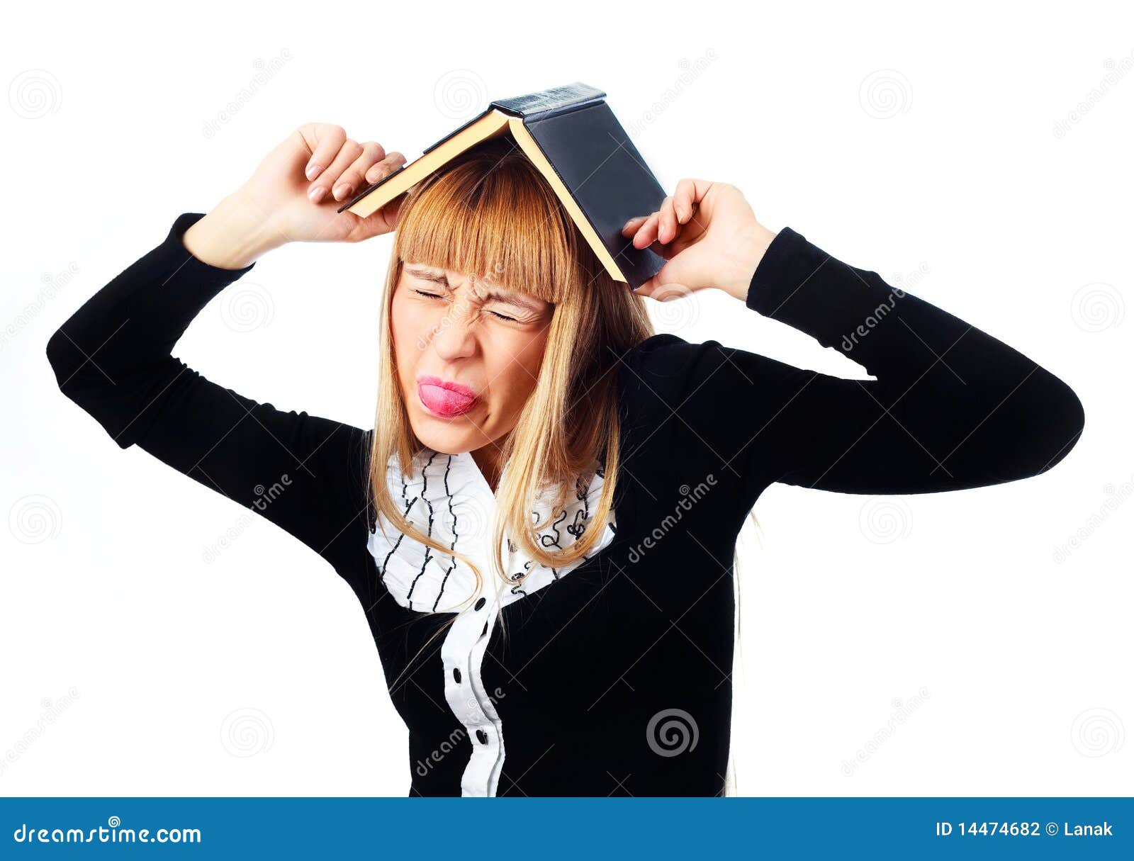 Unhappy student stock photo. Image of emotion, expression - 14474682