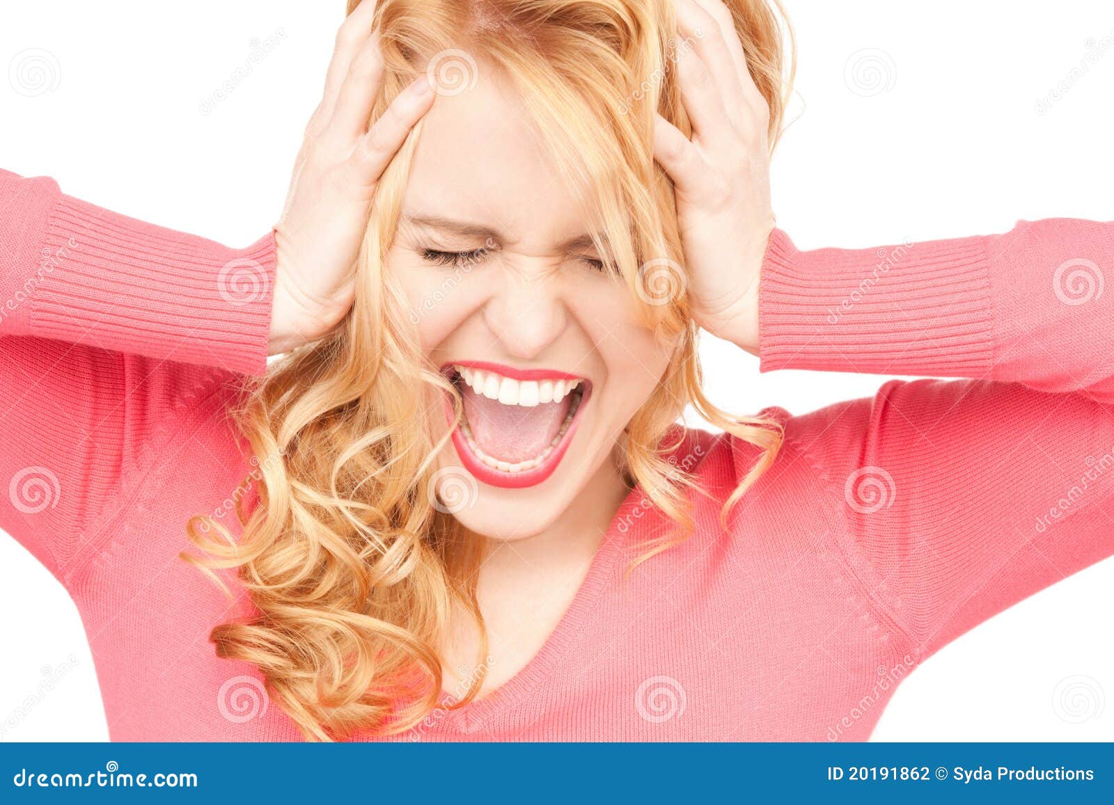 Unhappy woman stock photo. Image of bored, emotion, nervous - 20191862