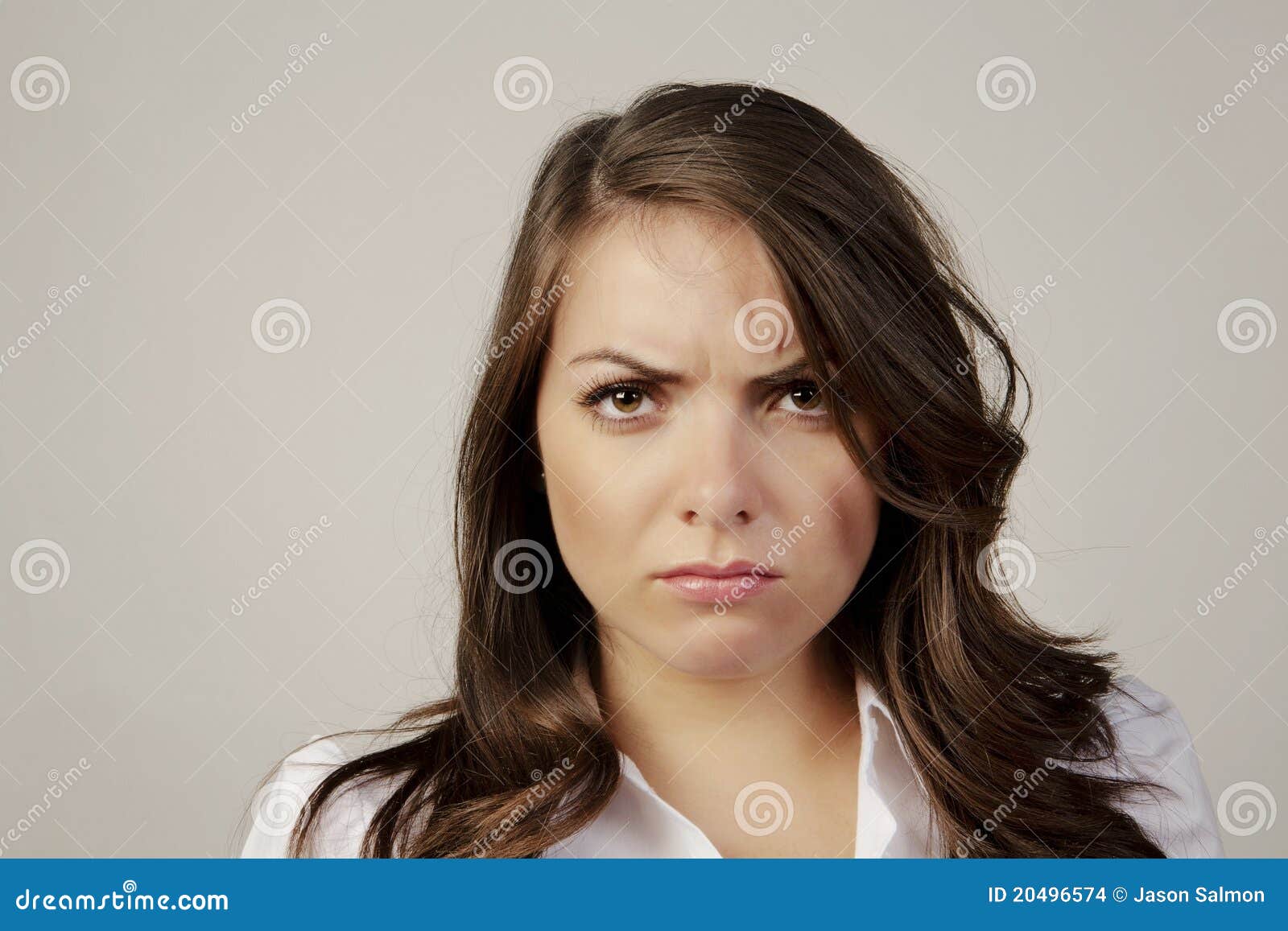 Unhappy woman stock photo. Image of person, closeup, adult - 20496574