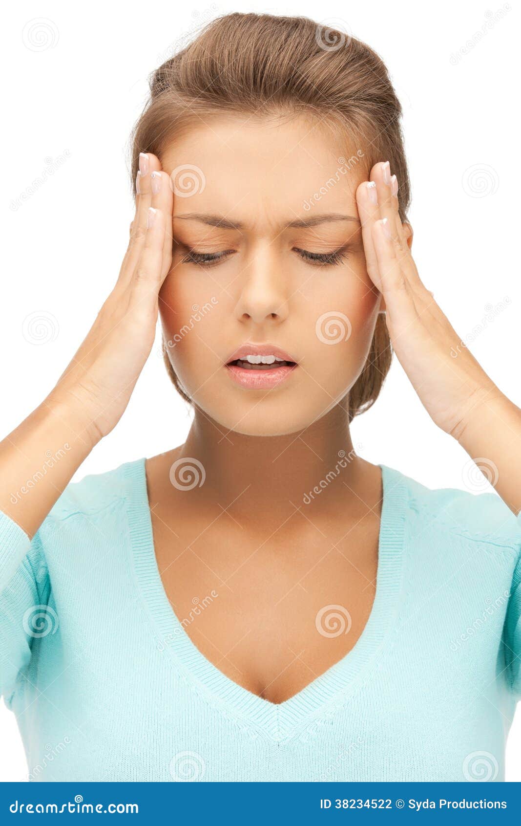 Unhappy woman stock photo. Image of dilemma, depression - 38234522