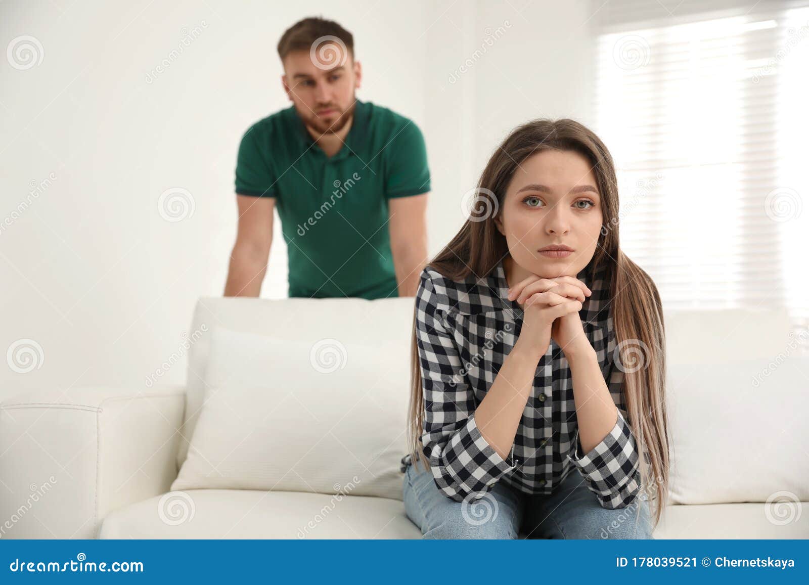 Unhappy Young Couple with Relationship Problems Stock Image - Image of ...