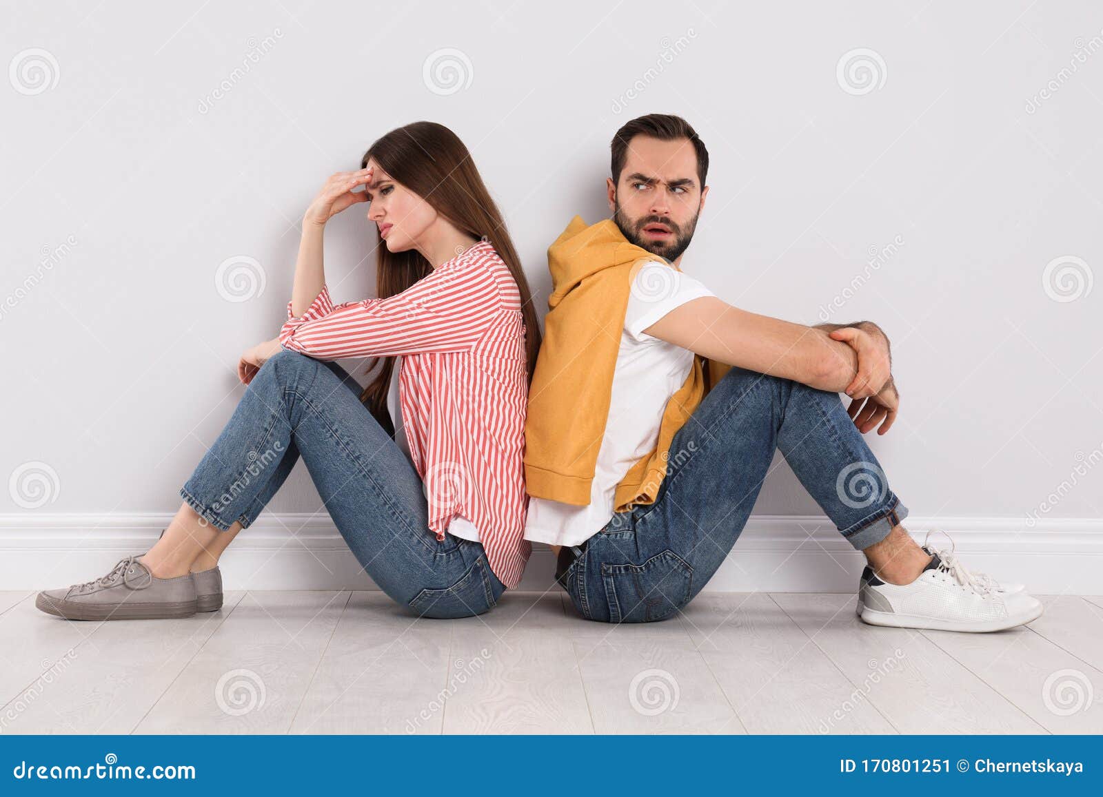 Unhappy Young Couple With Relationship Problems Stock Image Image Of