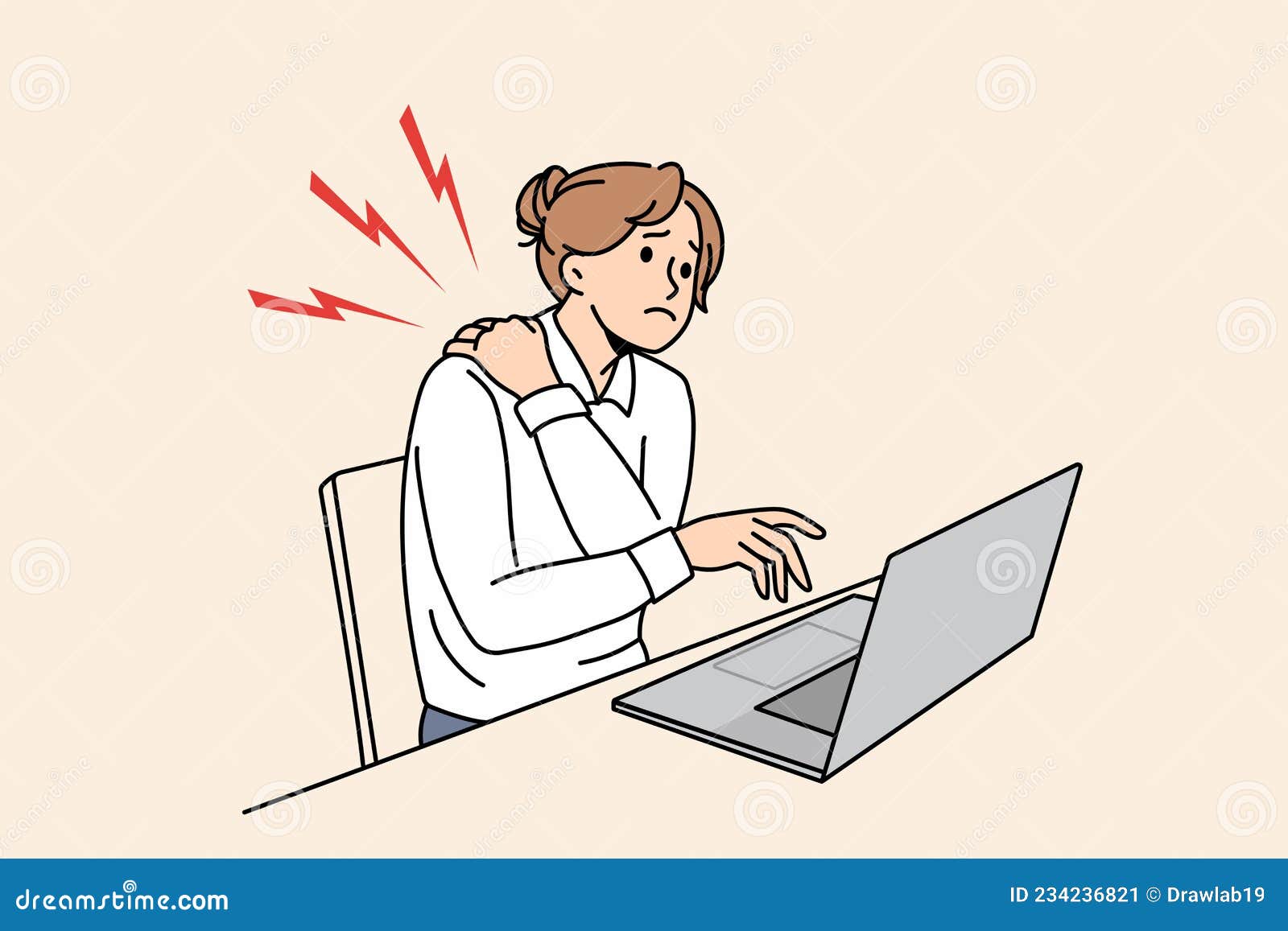 Sedentary Workplace Behavior RGB Color Icon Cartoon Vector ... Sedentary Workplace Behavior RGB Color Icon Cartoon Vector ...