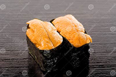 Uni Sushi stock photo. Image of appetizer, cooking, lunch - 17455738