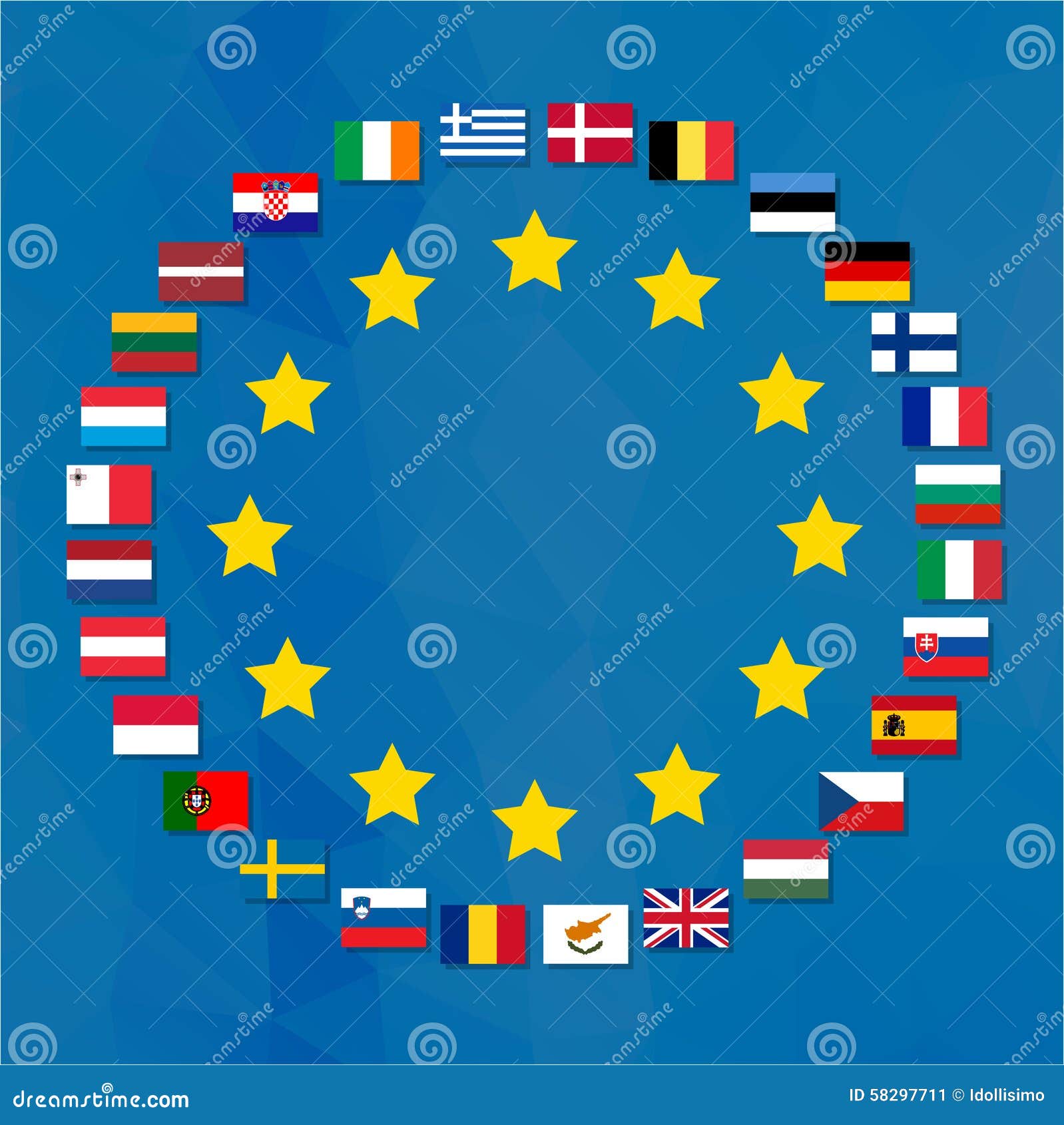 Unia europejska ilustracja wektor. Obraz złożonej z wektor - 58297711