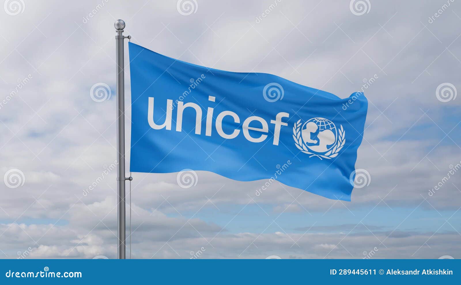 UNICEF flag stock video. Video of cinematic, loop, flag - 289445611