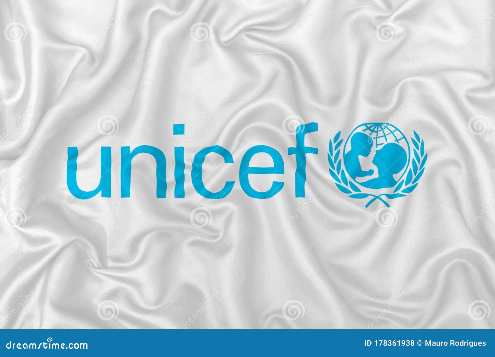 Unicef flag texture editorial stock photo. Image of background - 178361938