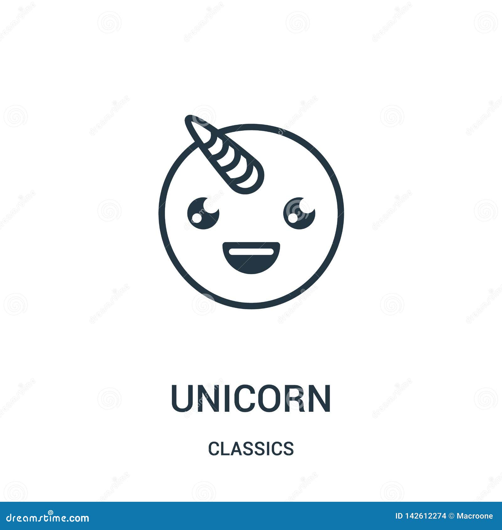 Unicorn Icon Vector From Classics Collection. Thin Line Unicorn Outline ...
