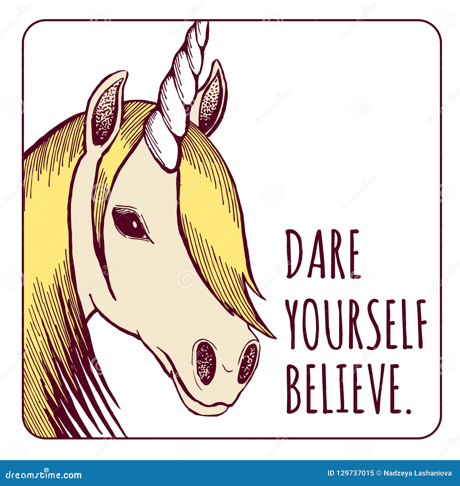 Dare To Be Yourself Cartoon Vector | CartoonDealer.com #206766999