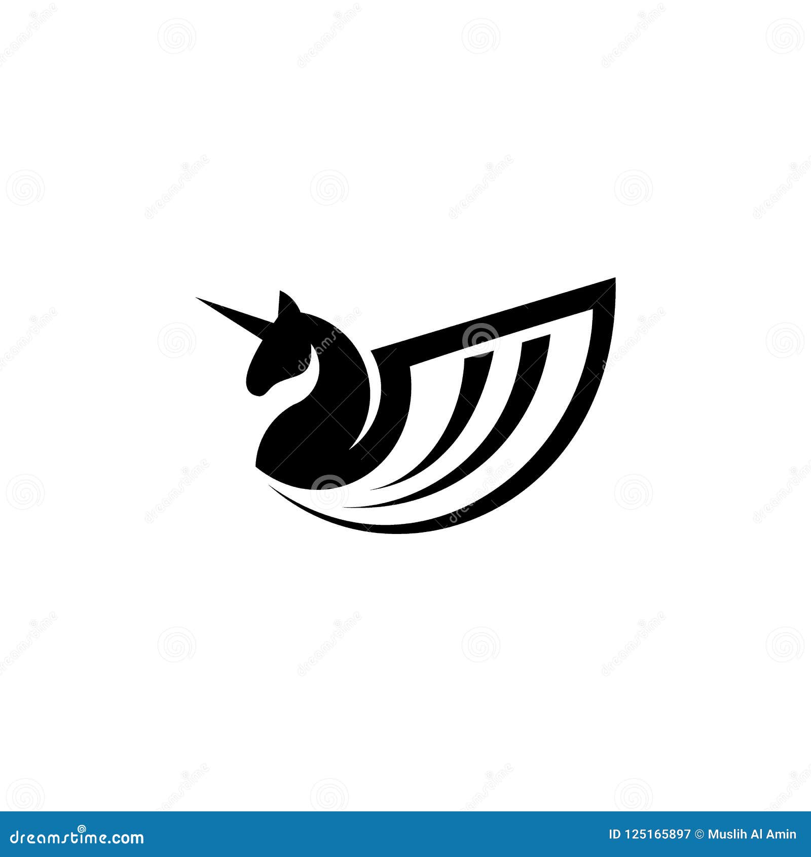 Unicorn Logo Design, Vector Icons. Stock Vector - Illustration of ...