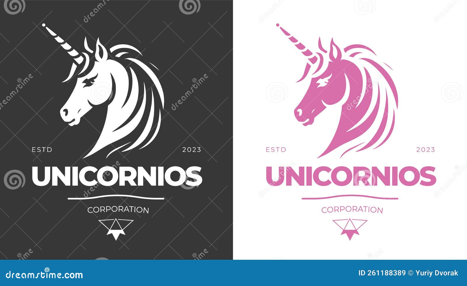 Unicorn Logo Modern Design Illustration, Unicorn Symbol Stock Vector ...