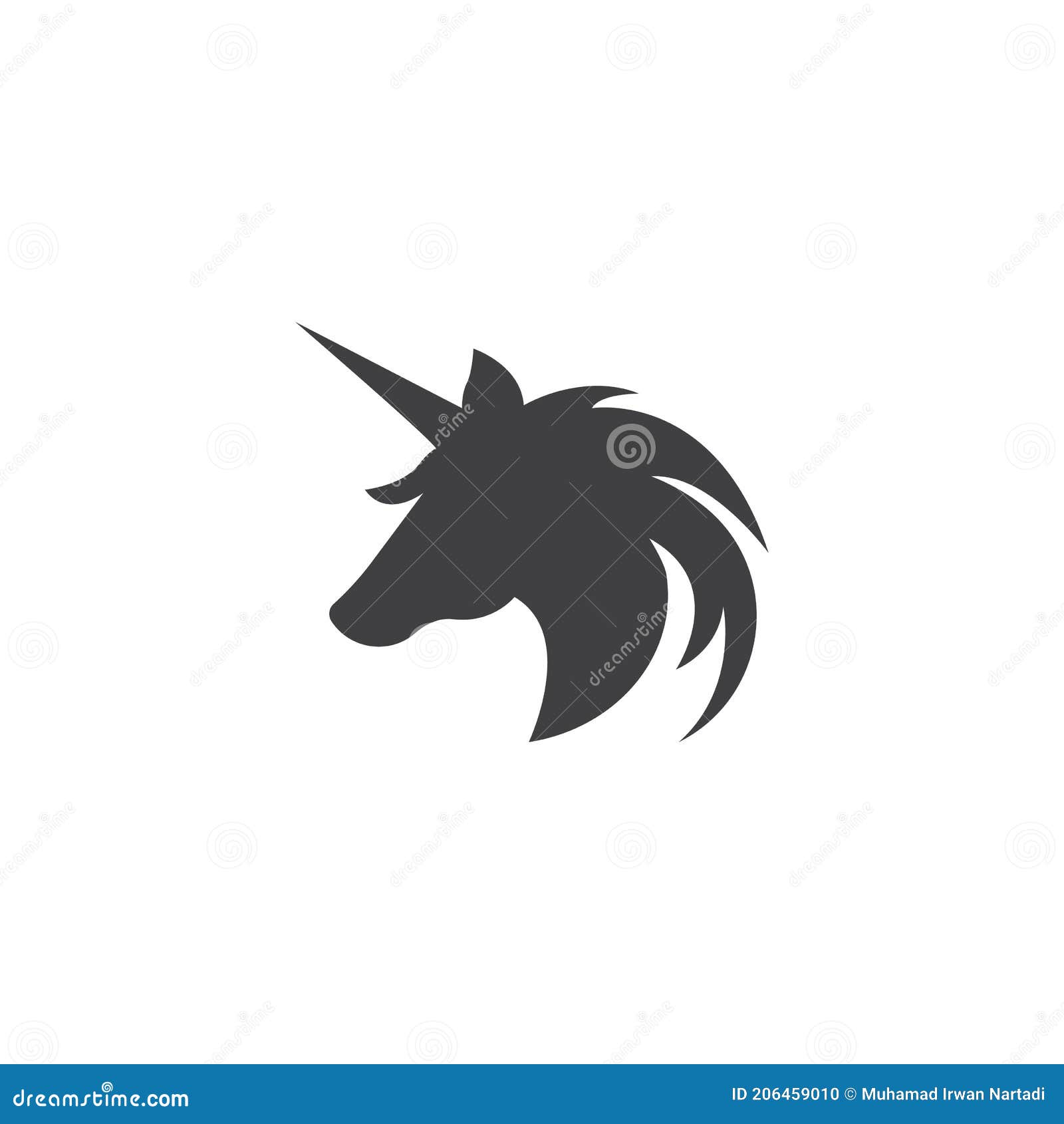 Unicorn. Vector Logo Icon Template Stock Vector - Illustration of pony ...