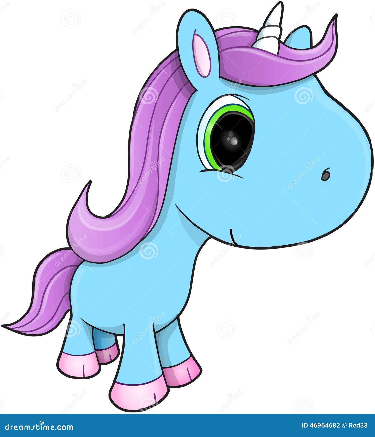 Unicorn Vector mignon illustration stock. Illustration du magique ...