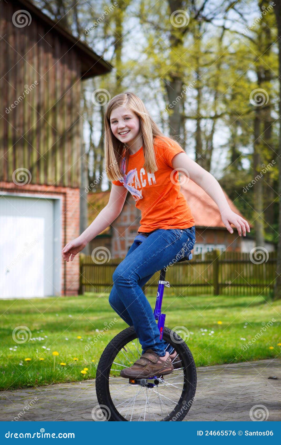 Unicycle stock photo. Image of cute, unicycle, nature - 24665576