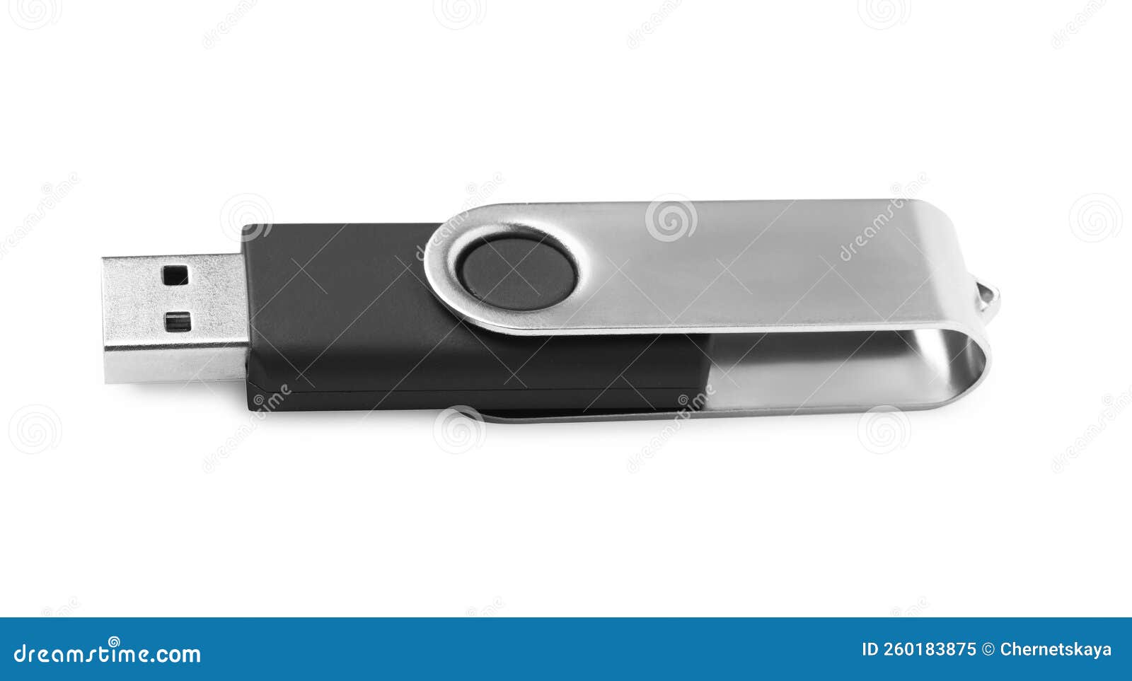 Unidad De Flash Usb Moderna Aislada En Blanco Imagen de archivo ...