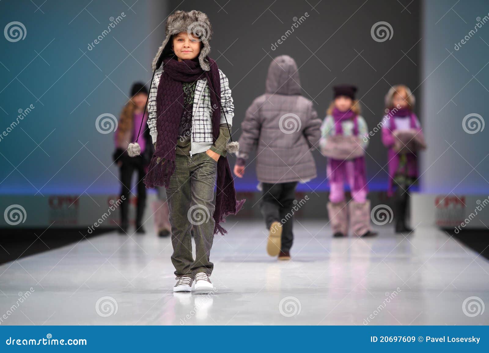 Unidentified Child Models Walk the Catwalk Editorial Stock Image ...