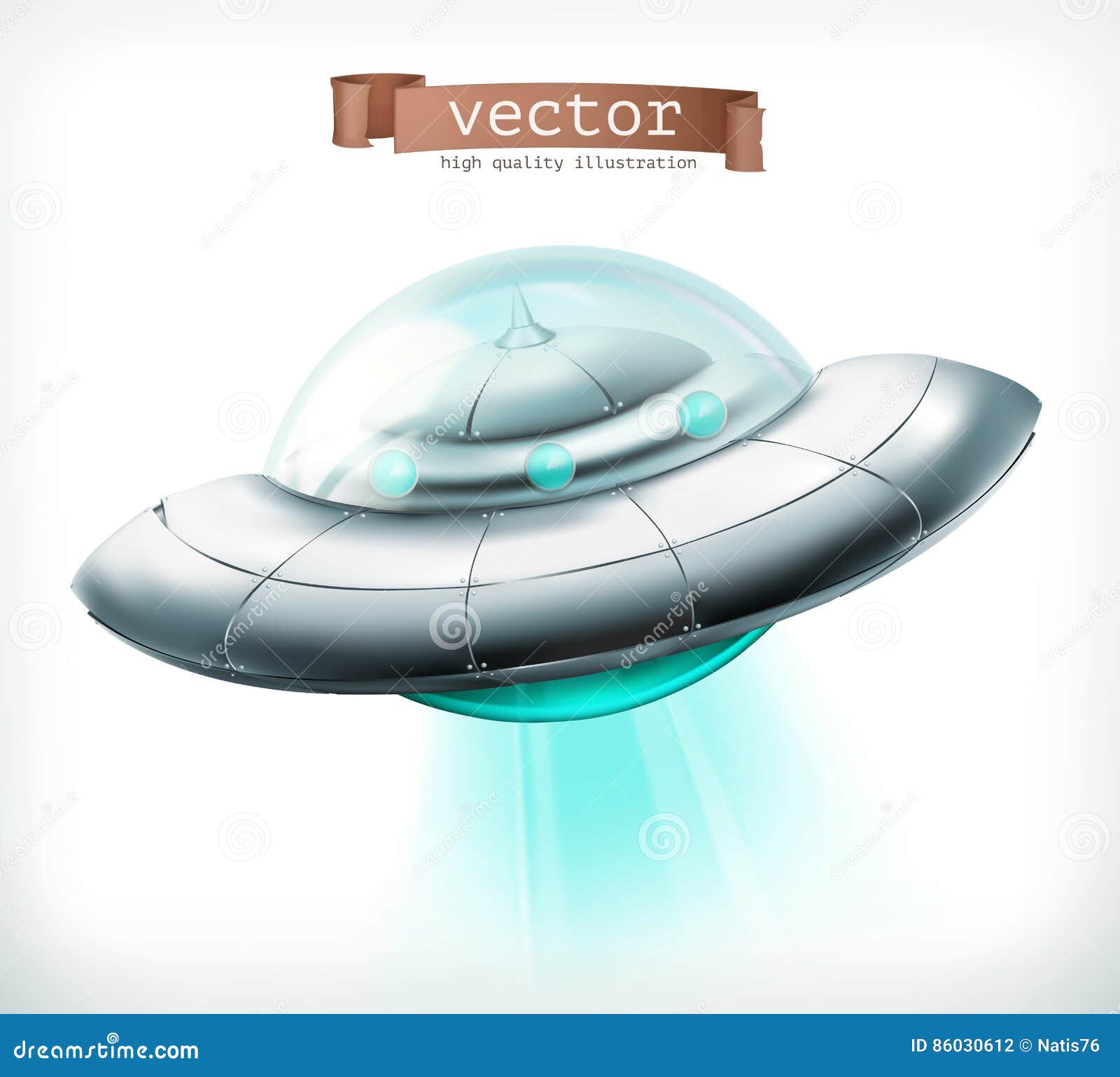 Unidentified Flying Object Cartoon Vector | CartoonDealer.com #73701141