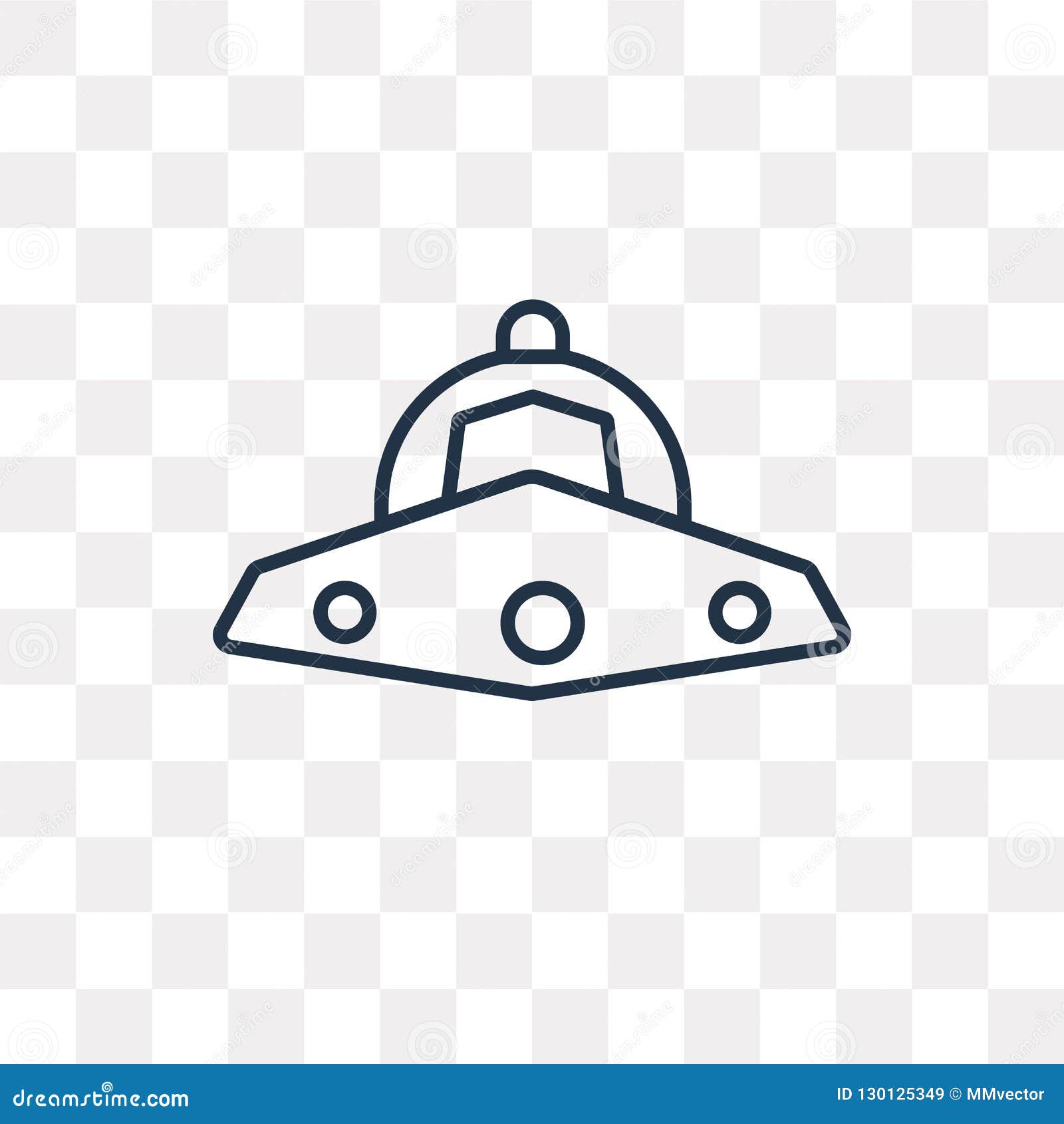 Unidentified Flying Object Vector Icon Isolated on Transparent B Stock ...
