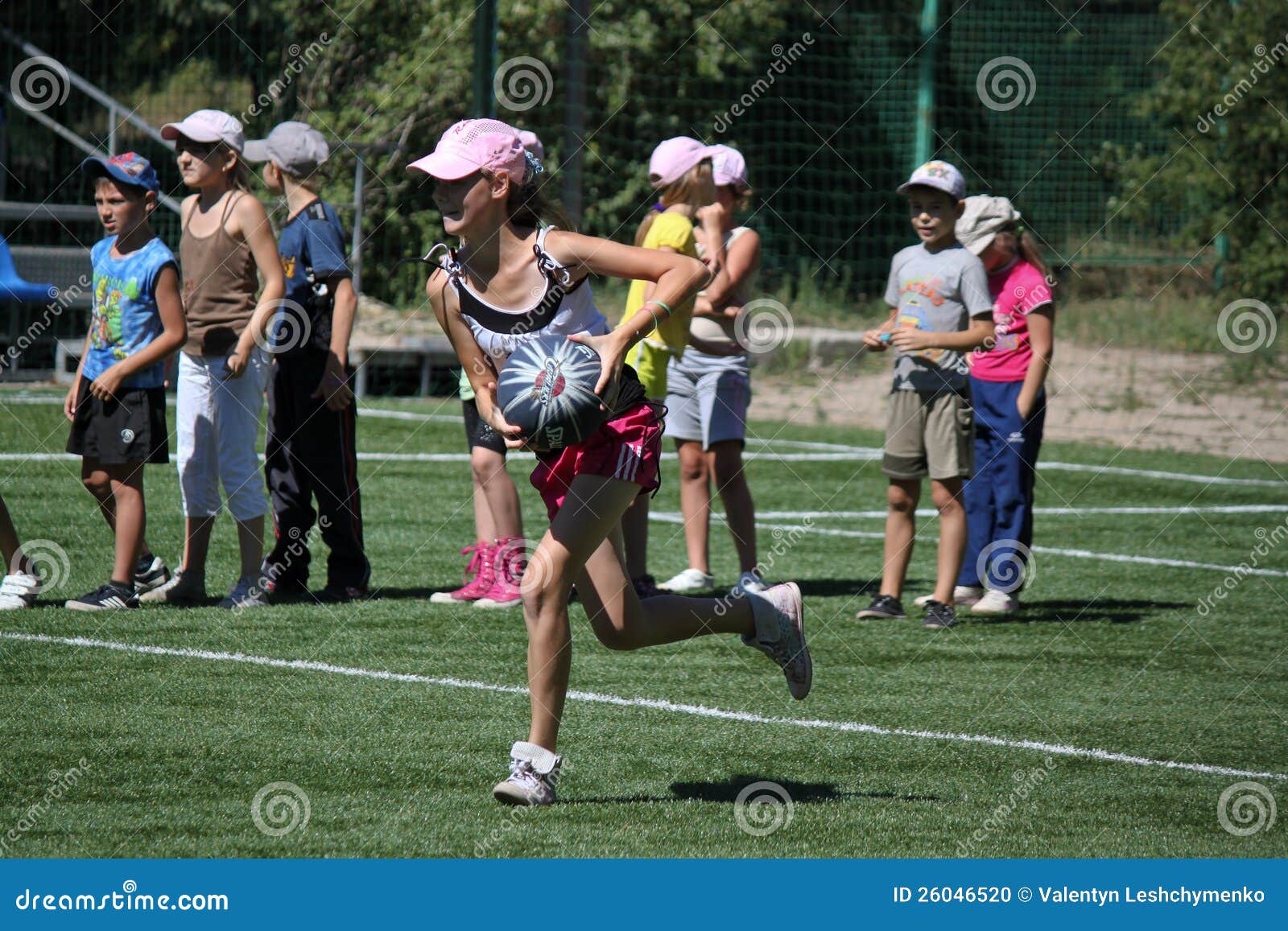 Unidentified Girl Runs with Ball Editorial Image - Image of relay ...