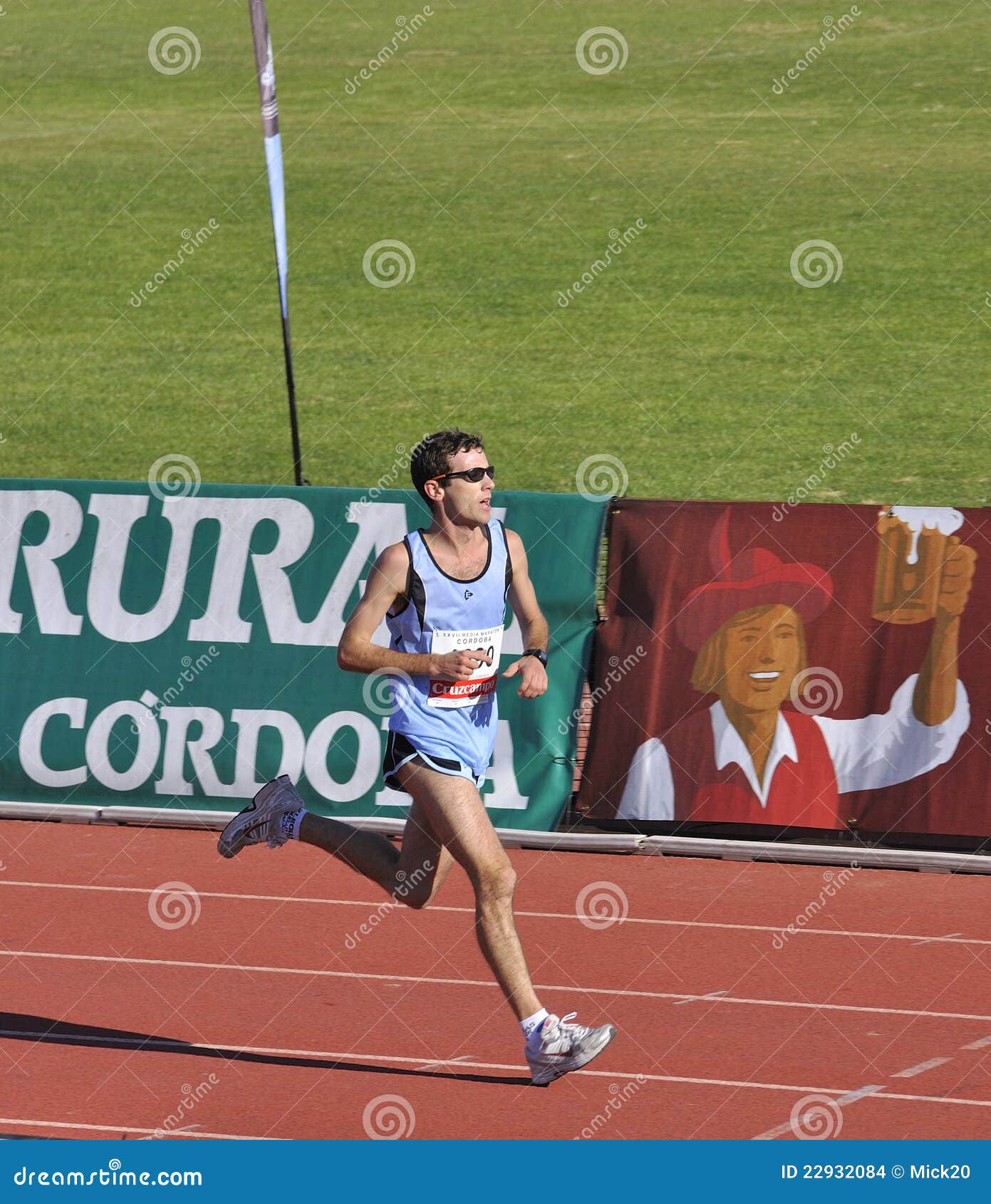 Unidentified Runner in Thein the Last Sprint Editorial Stock Image ...