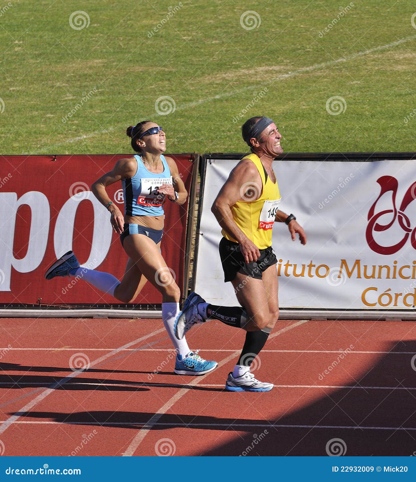 Unidentified Runners in Thein the Last Sprint Editorial Stock Image ...