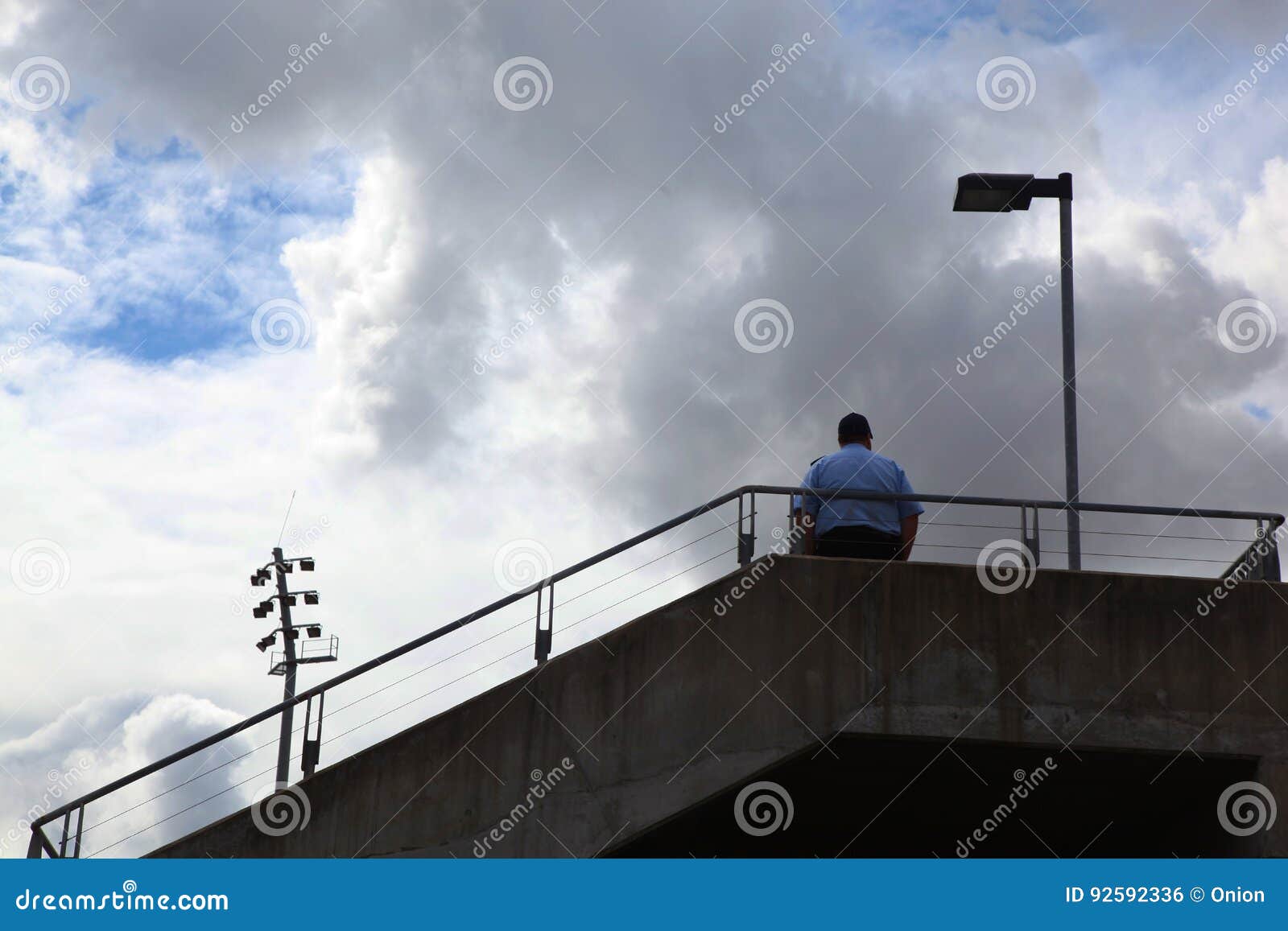 Unidentified Security Guard Editorial Photo - Image of alone, outdoor ...
