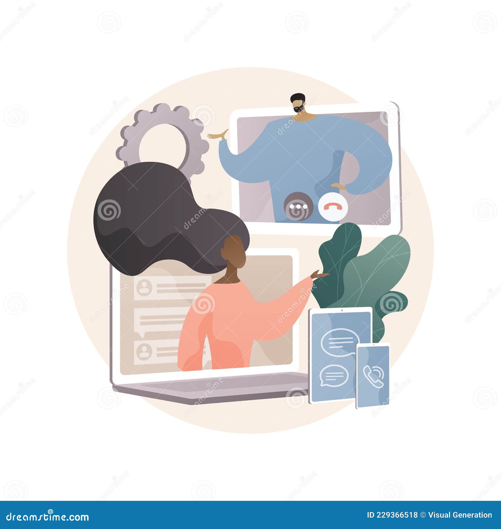 Communications Platform As A Service Concept - CPaaS - 3D Illustration ...