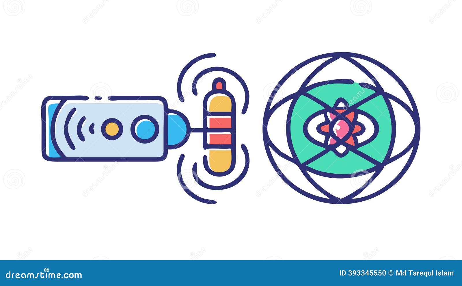 Unified Communication Concept Metaphor. Characters Use Wireless ...