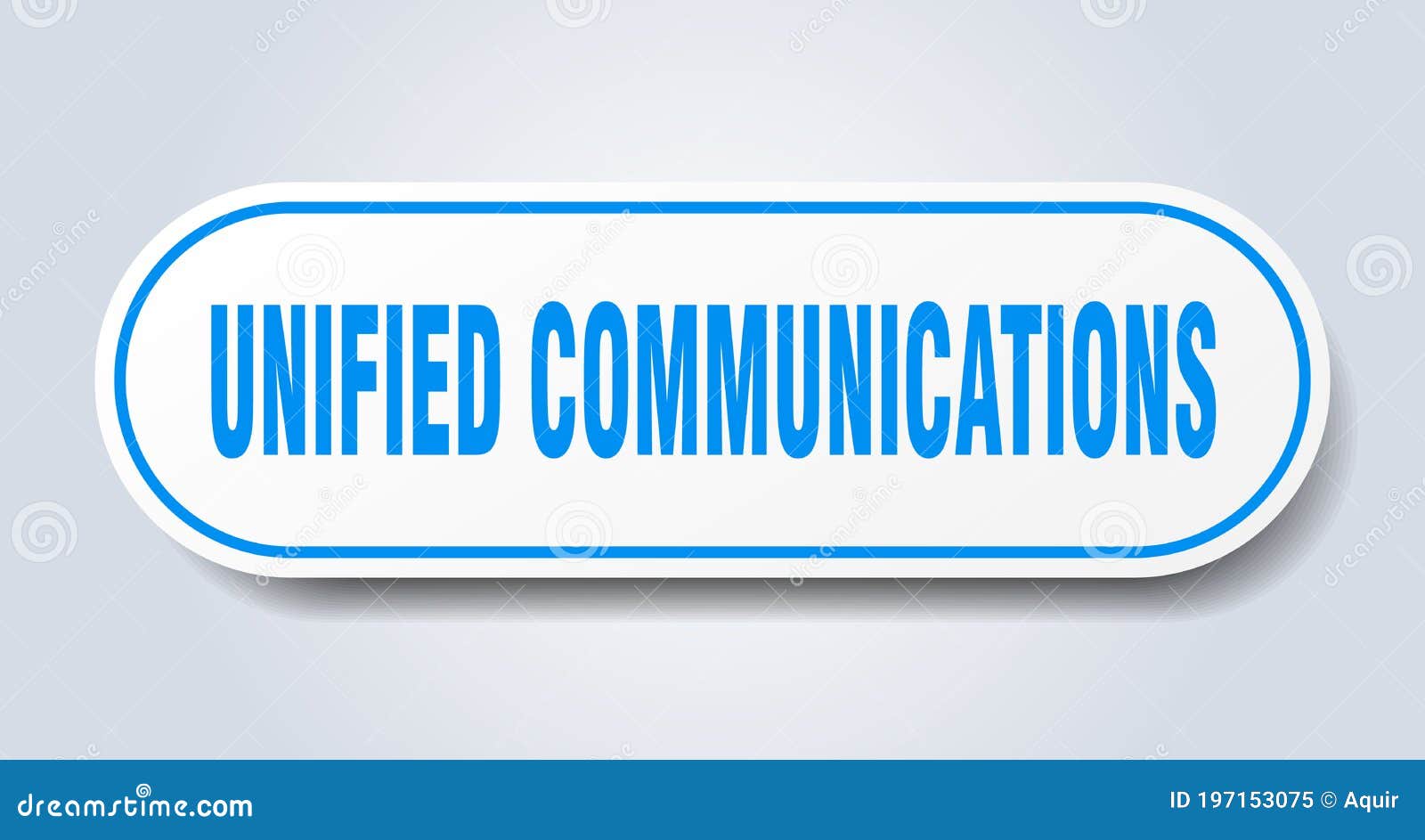 Unified Communications Sticker. Stock Vector - Illustration of website ...