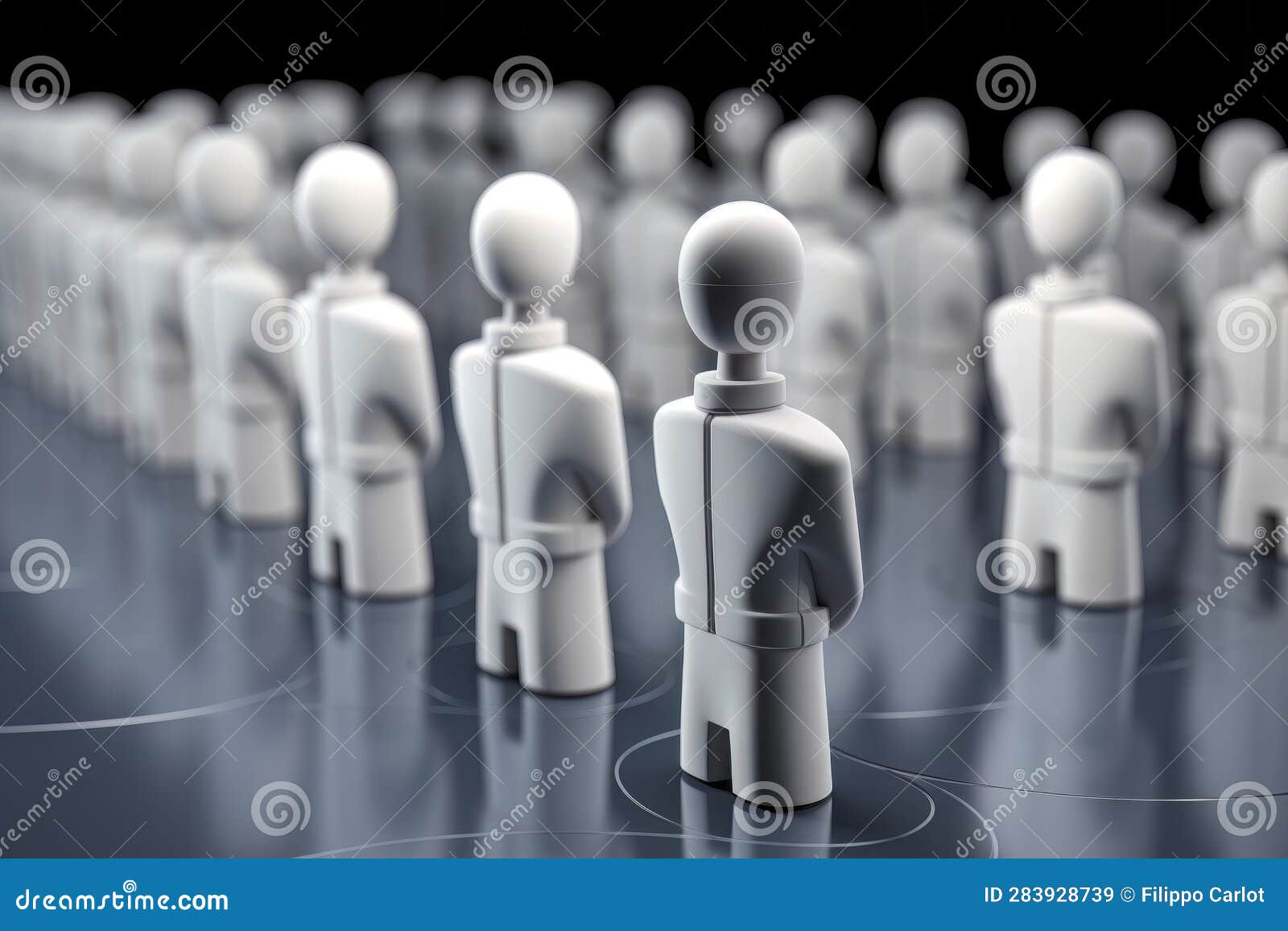 Unified Formation: Symbol of Conformity Stock Illustration ...