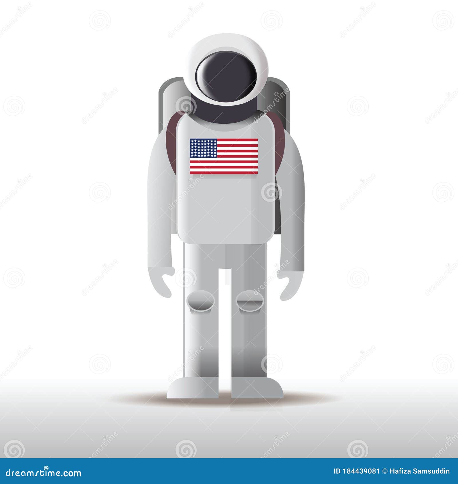 Uniform of Astronaut. Vector Illustration Decorative Background Design ...