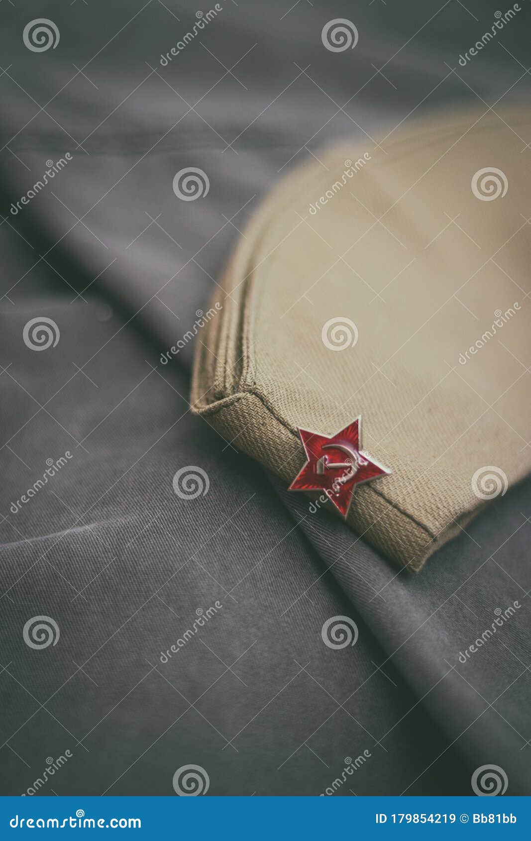 Uniform Cap of a Soviet Soldier of the WWII with a Star. in Memory of ...