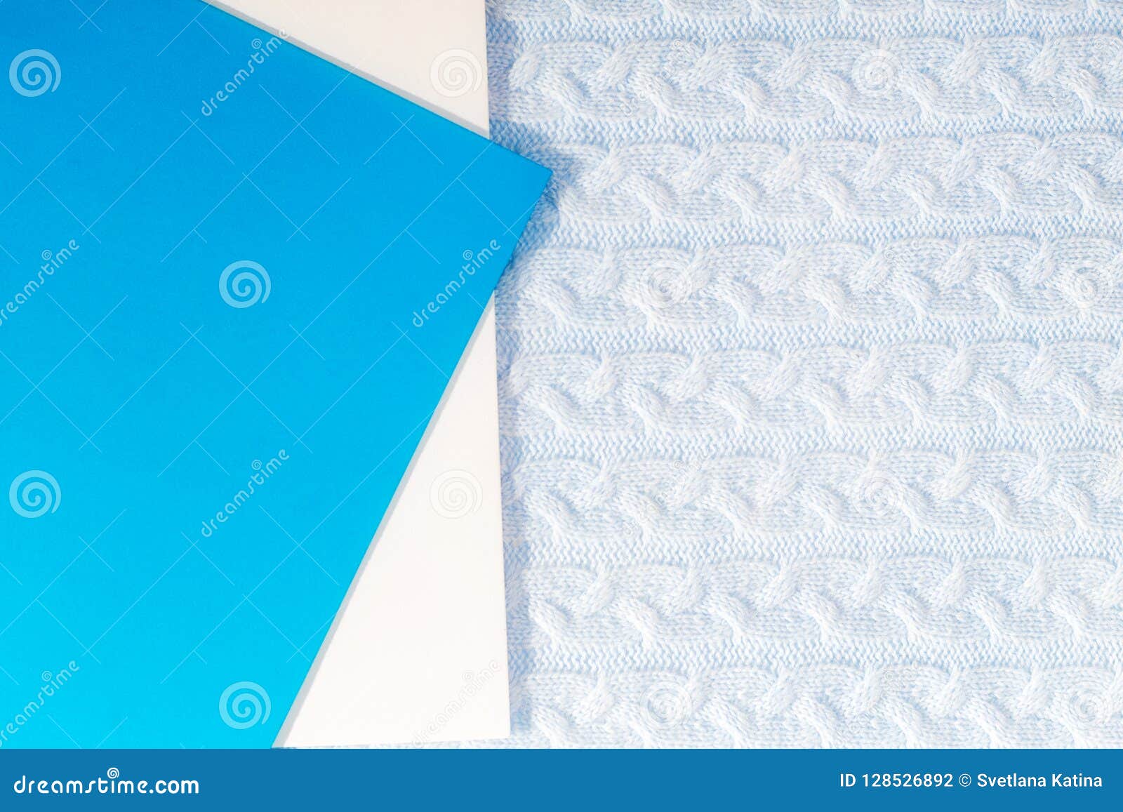 Uniform Knitted Pattern for Blue Background with Paper Forms To Fill ...