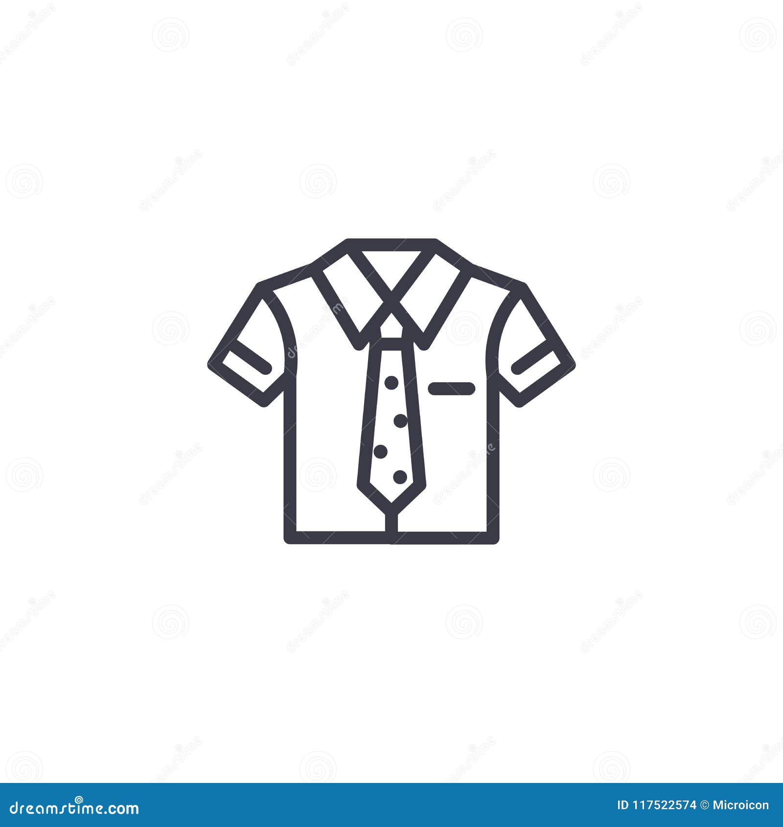 Uniform Linear Icon Concept. Uniform Line Vector Sign, Symbol ...