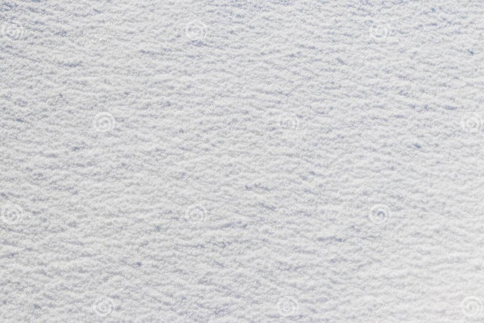 Uniform Snow Cover. Snow Texture on a Flat Plot of Land Stock Photo ...
