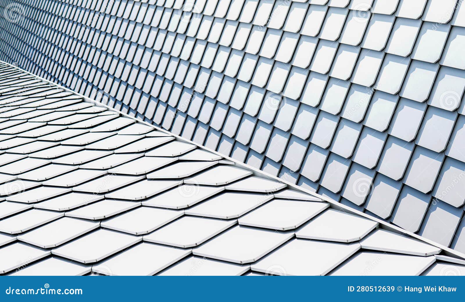 The Uniform Structure - Facade Cladding Stock Image - Image of pattern ...